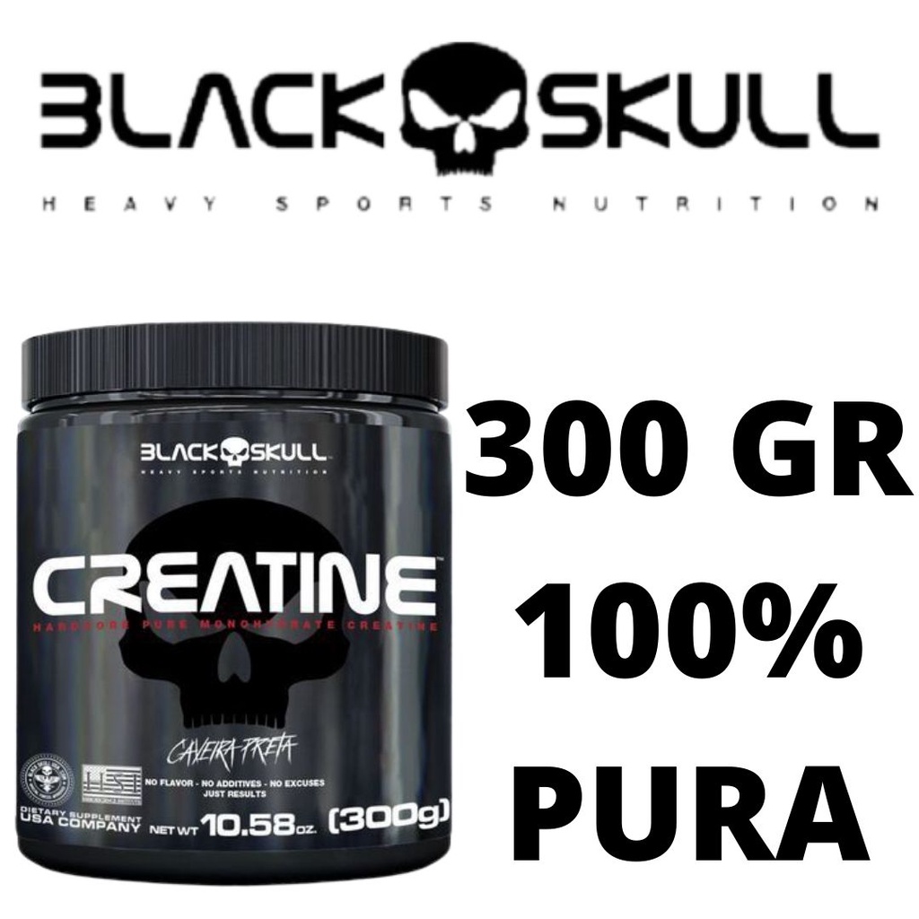 CREATINA BLACK SKULL PURA 300 GR | Shopee Brasil