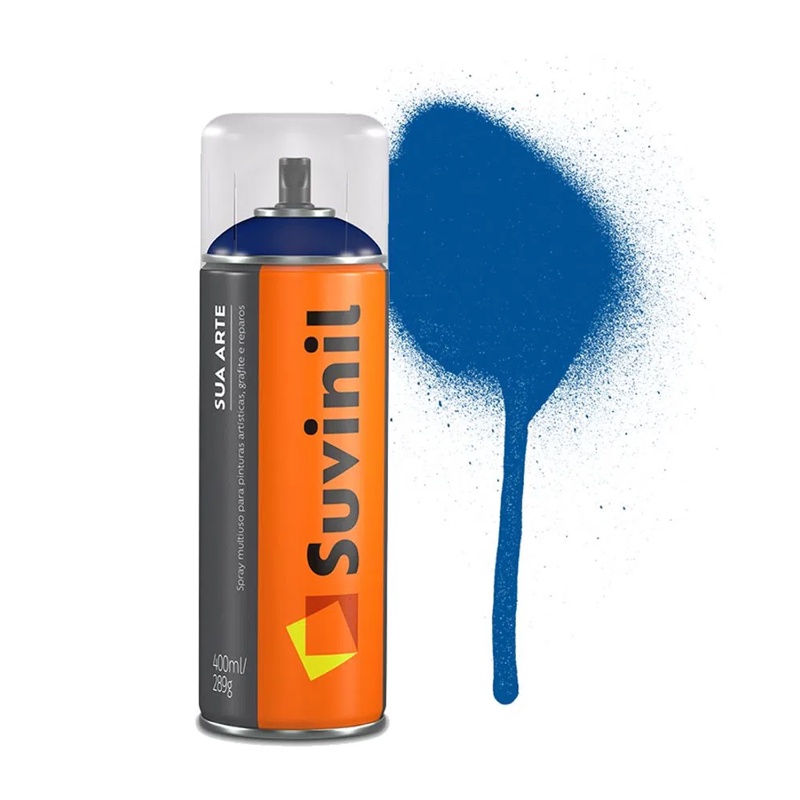 Tinta Spray Suvinil 400ML Azul Safari brilhante | Shopee Brasil