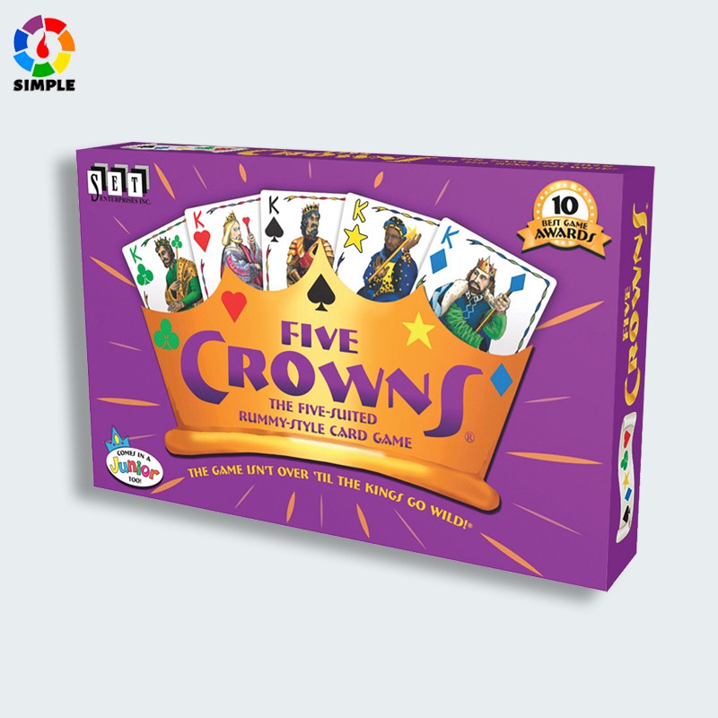 Five Crowns Card board Game Funny friends family interactive game Boy ...