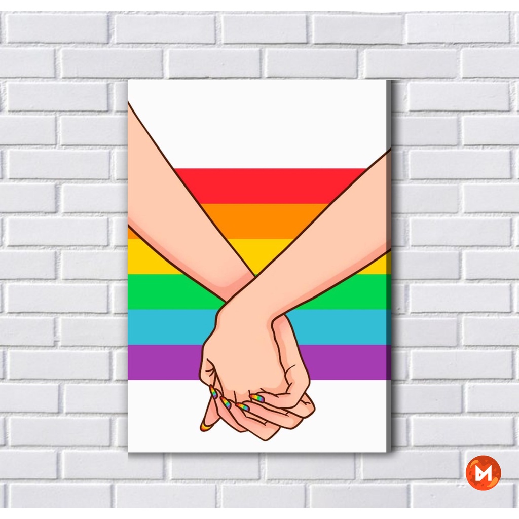 LGBT | Placa Decorativa | Quadros Decorativos | Bandeira LGBTQIA+ Pride ...