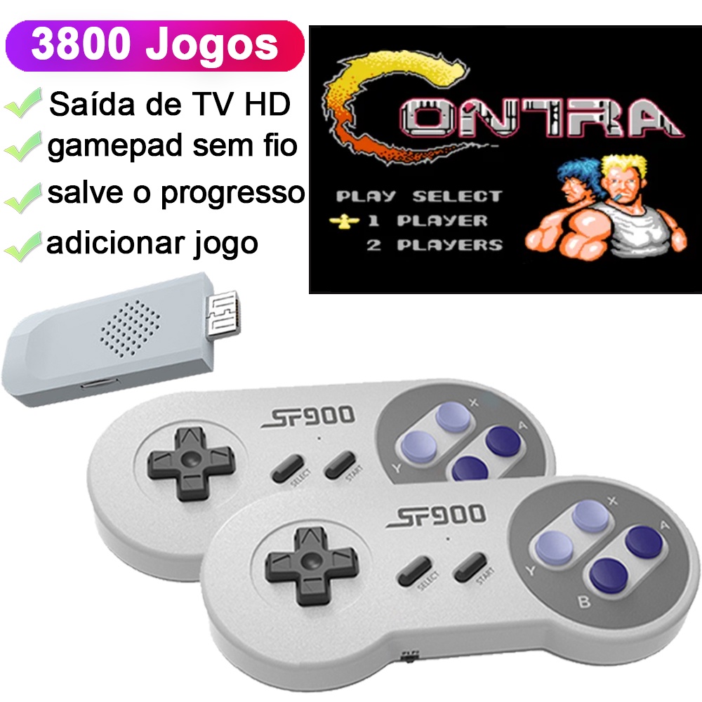 VILCORN Mini TV/PC Video Game Console para Super Nintendo SNES e NES 16 ...