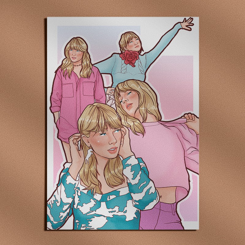 Mini Print e Pôster Taylor Swift Coleção CDs Lover | Shopee Brasil