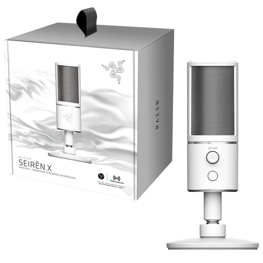 Microfone Gamer Razer Seiren X Mercury White Usb - RZ19-02290400-R3M1 ...