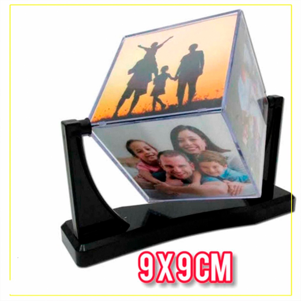 Porta Retrato/cubo Giratório Para 6 Fotos | Shopee Brasil
