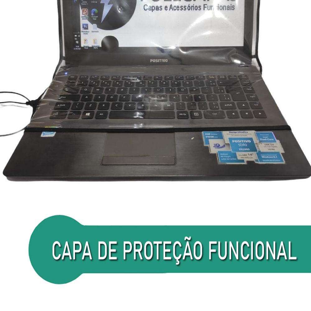 Capa Case Para Notebook 15,6 Polegadas Lenov Transparente Impermeável ...