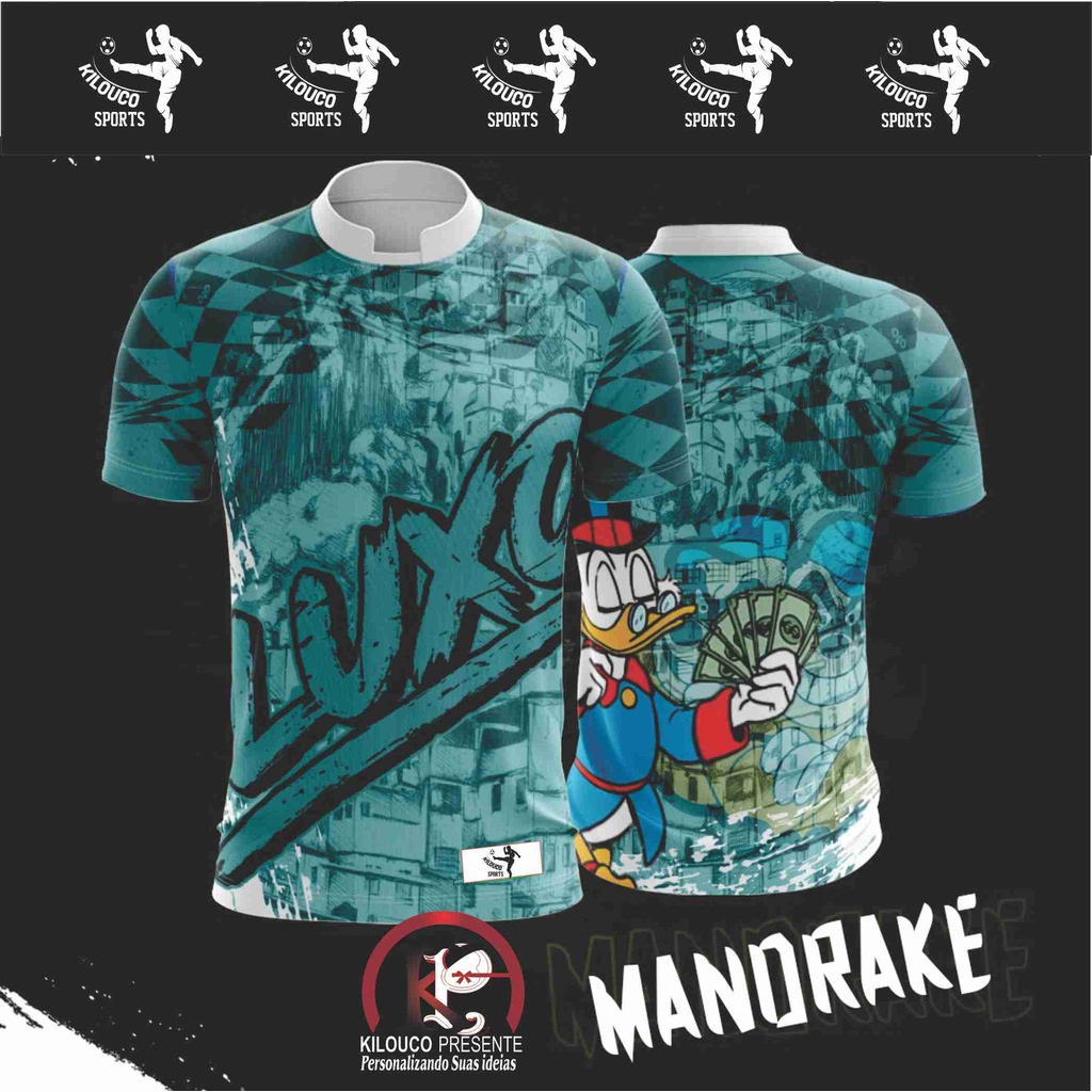 Camiseta de Quebrada Estilo Mandrake Personalizada com seu Nome, Logo ...