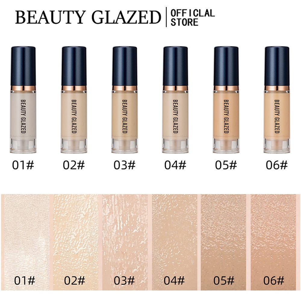 BEAUTY GLAZED Beleza Nova Maquiagem Base De Cobertura Completa Líquida ...