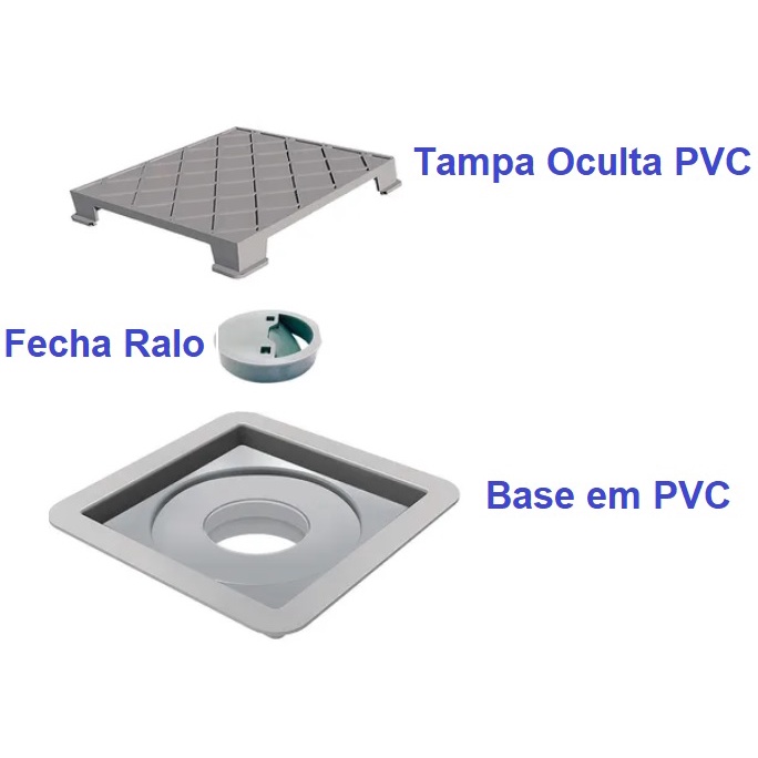 Ralo 10 X 10 Cm Ralo Linear Novii Tampa Oculta PVC Fecha Ralo Mod.7344 ...