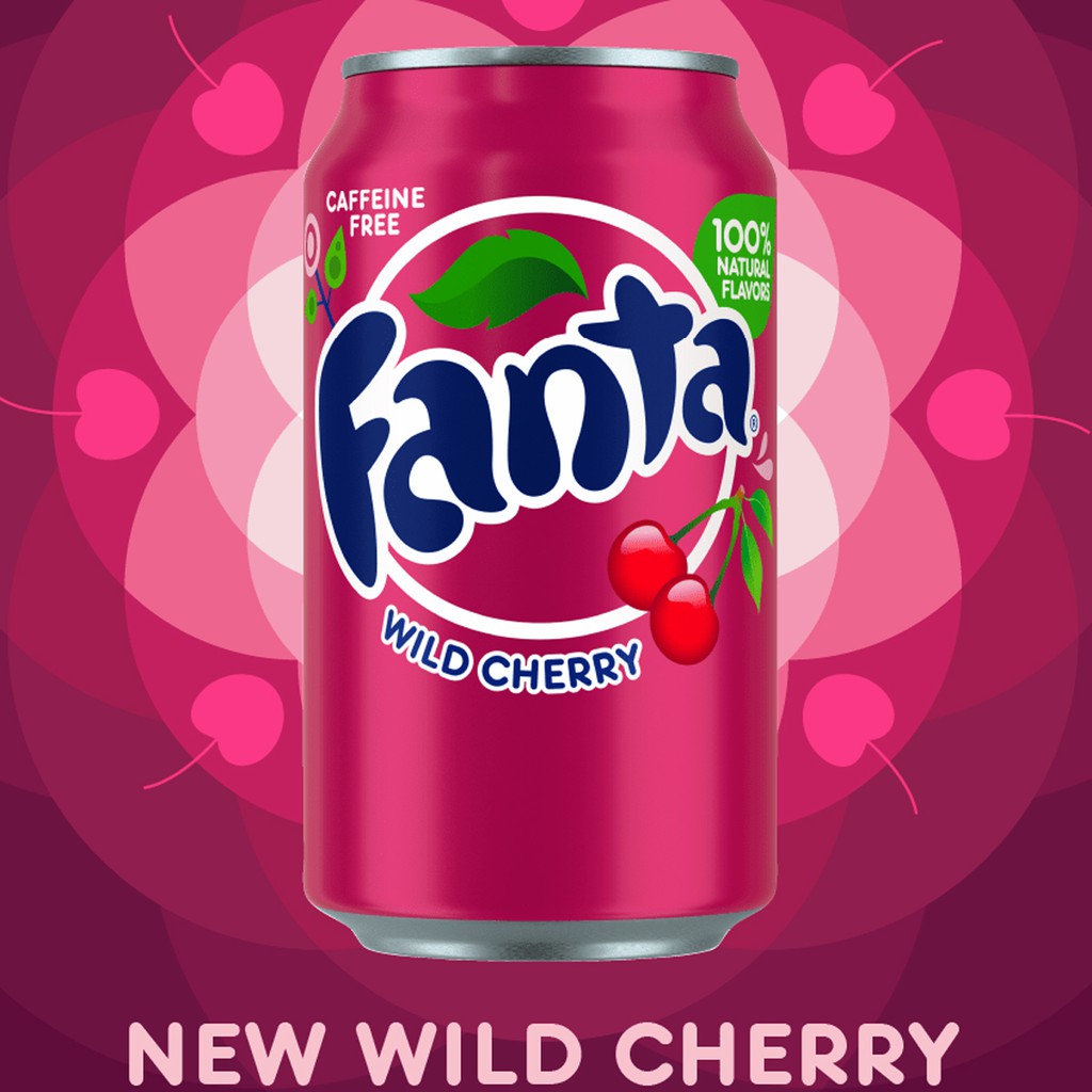Fanta Wild Cherry/Cereja Importado Dos EUA Refrigerante Com Delicioso ...