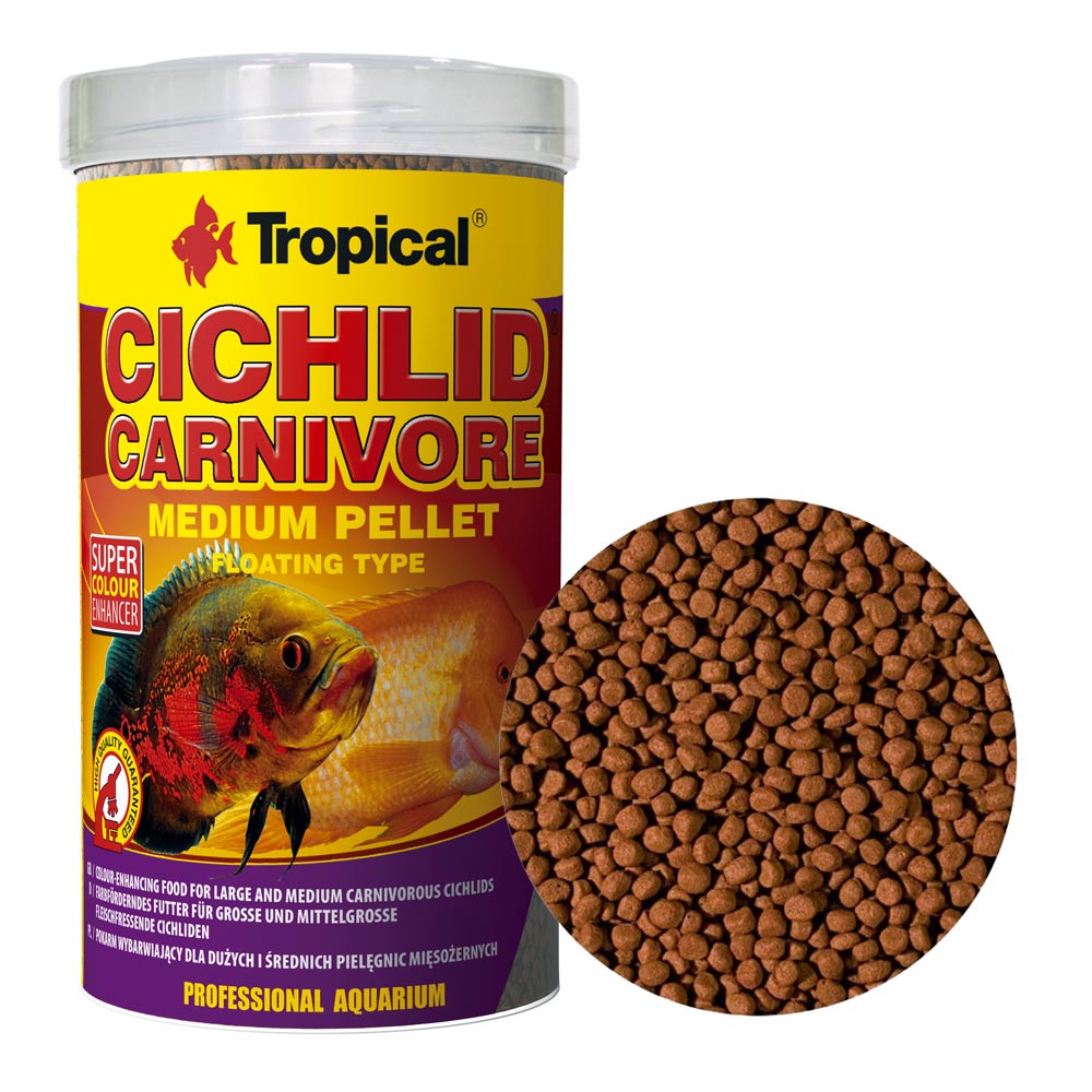 Tropical Cichlid Carnivore Medium Pellet 360g P/ Ciclídeos | Shopee Brasil