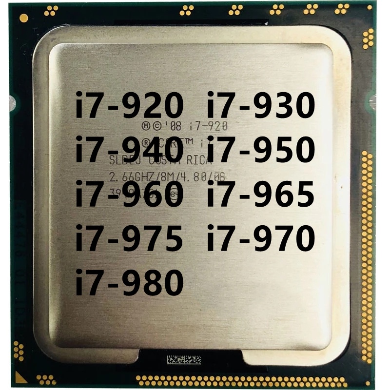 i7-920 i7-930 i7-940 i7-950 i7-960 i7-965 i7-975 i7-970 i7-980 ...