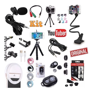 Kit Youtuber Profissional Podcast Tiktok Live com 1 Ano de Garantia ...