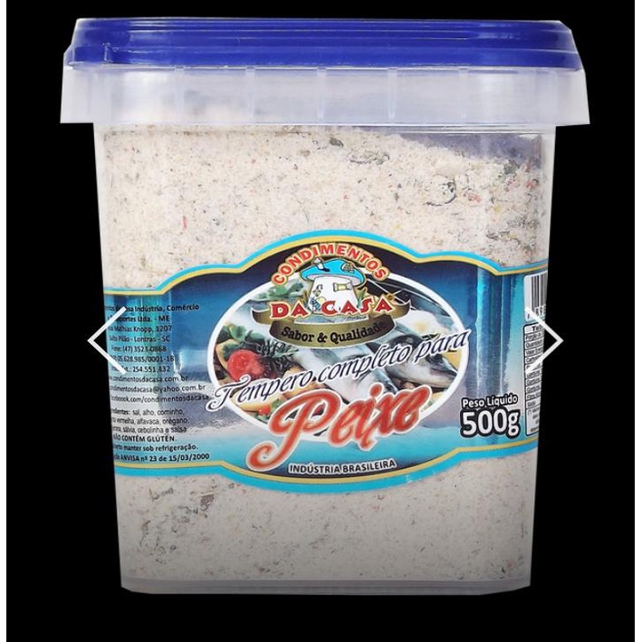 Tempero Especial p/ Peixe 500g Da Casa pote | Shopee Brasil