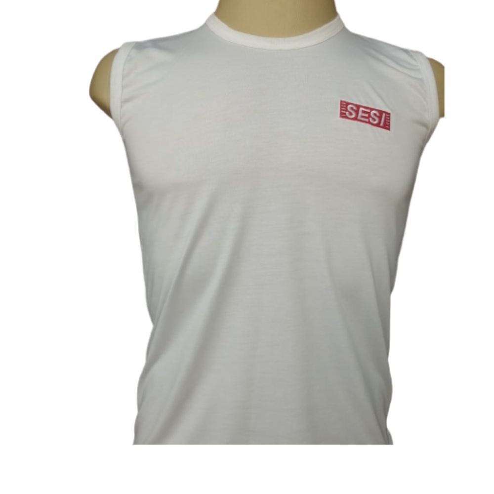 Camiseta Regata Uniforme Escolar SESI Logo Bordado Unisex | Shopee Brasil