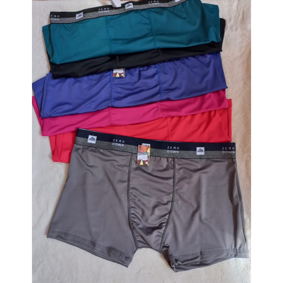 Kit 5 Cuecas Box Boxer Lisa Pacote 5 Cueca Forrada Masculina Homem ...