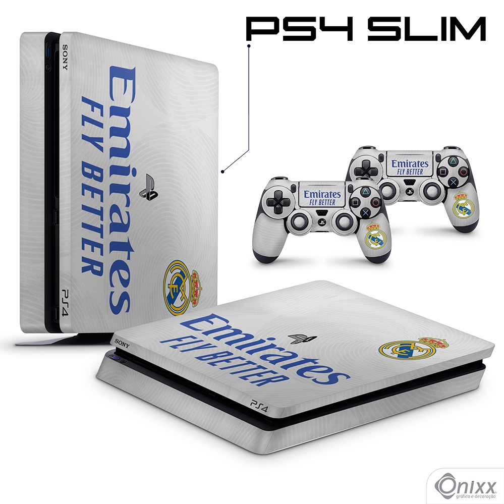 Skin PS4 SLIM Adesiva Real Madrid 2021 | Shopee Brasil