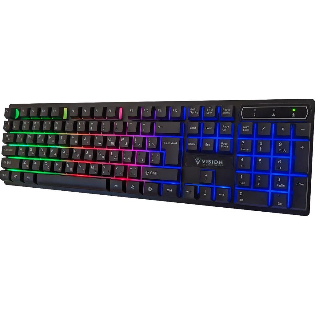 Teclado Gamer Semi Mecanico Retroiluminado Rgb Em Ptbr - Vision ...
