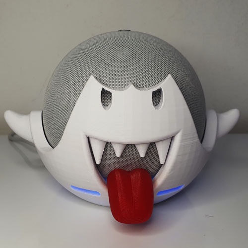 Suporte para Alexa Echo Dot 4 Boo Mario Bros | Shopee Brasil