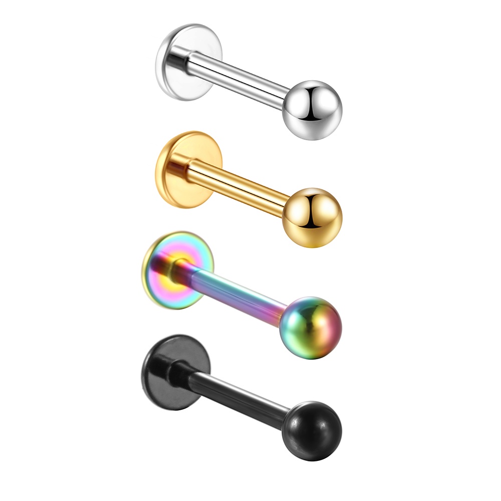 Piercing Labret Aço Cirúrgico | Tragus, Hélix, Conch, Nariz, Boca ...