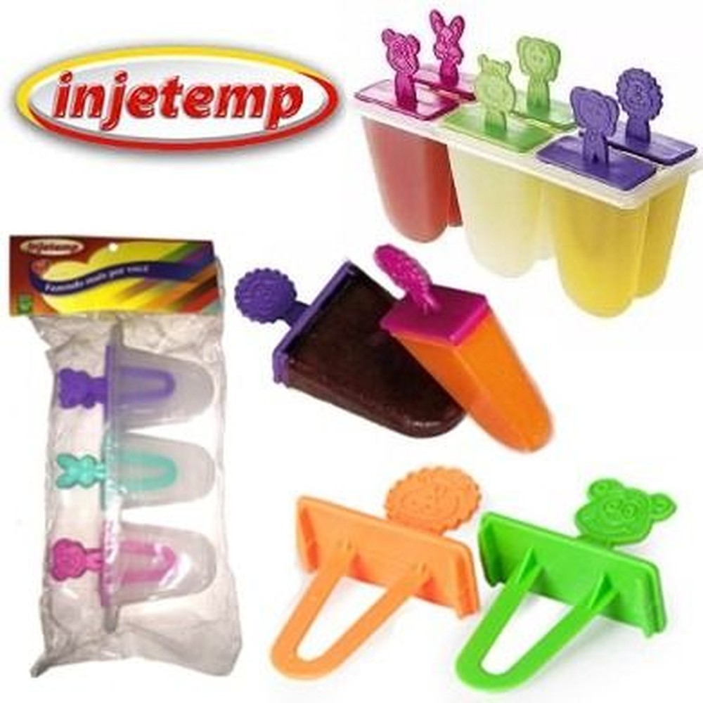 Forma De Picolé Para 6 Picolés Modelo Bicholé - Forma De Plastico Para ...