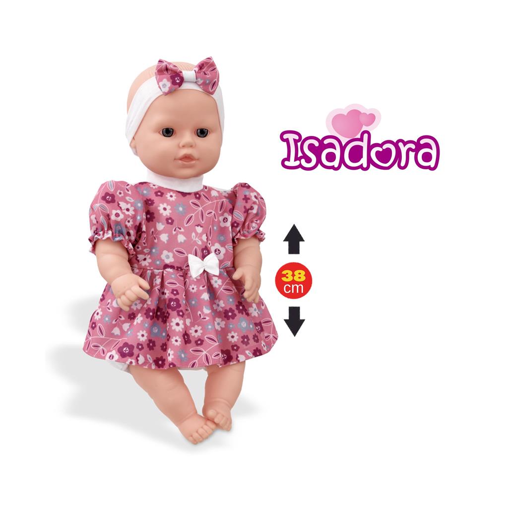 Boneca Isadora Bebe com Tiara em Vinil Brinquedo Menina | Shopee Brasil