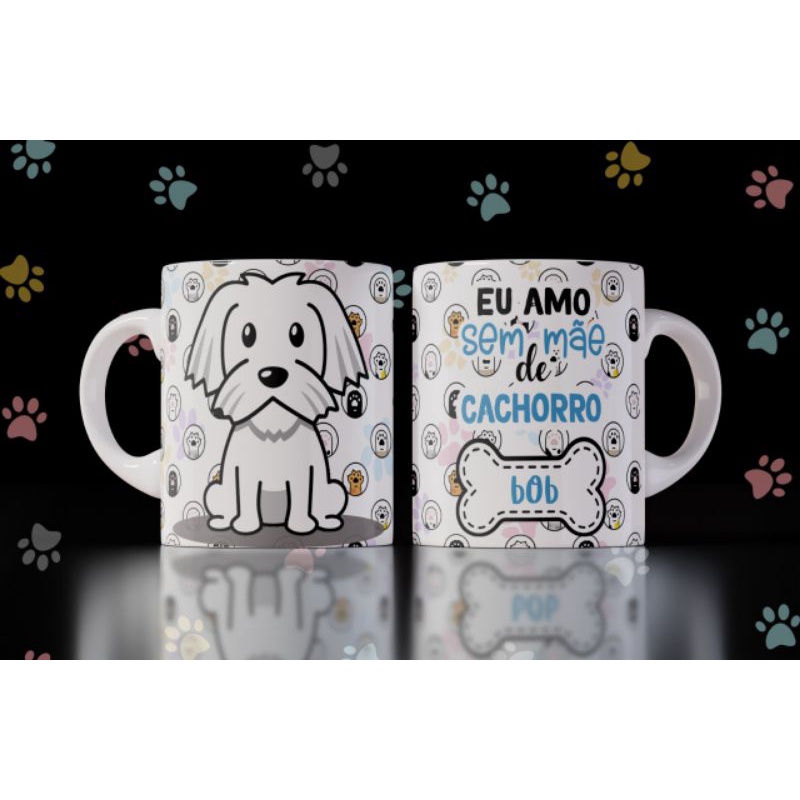 Caneca Pets (cachorros) | Shopee Brasil