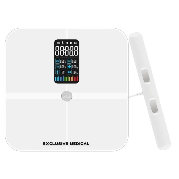 Balança Bioimpedância Digital Com Handle Bateria recarregável App ...