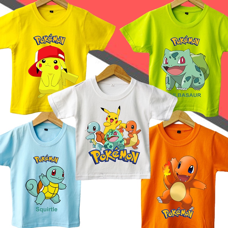 Camisetas Pokemon SERIES Kids | Shopee Brasil