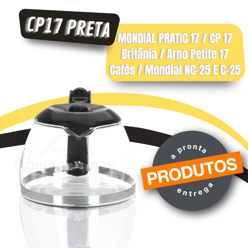 Jarra para Cafeteira CP17 Mondial Pratic 17 e Arno Petite | Shopee Brasil
