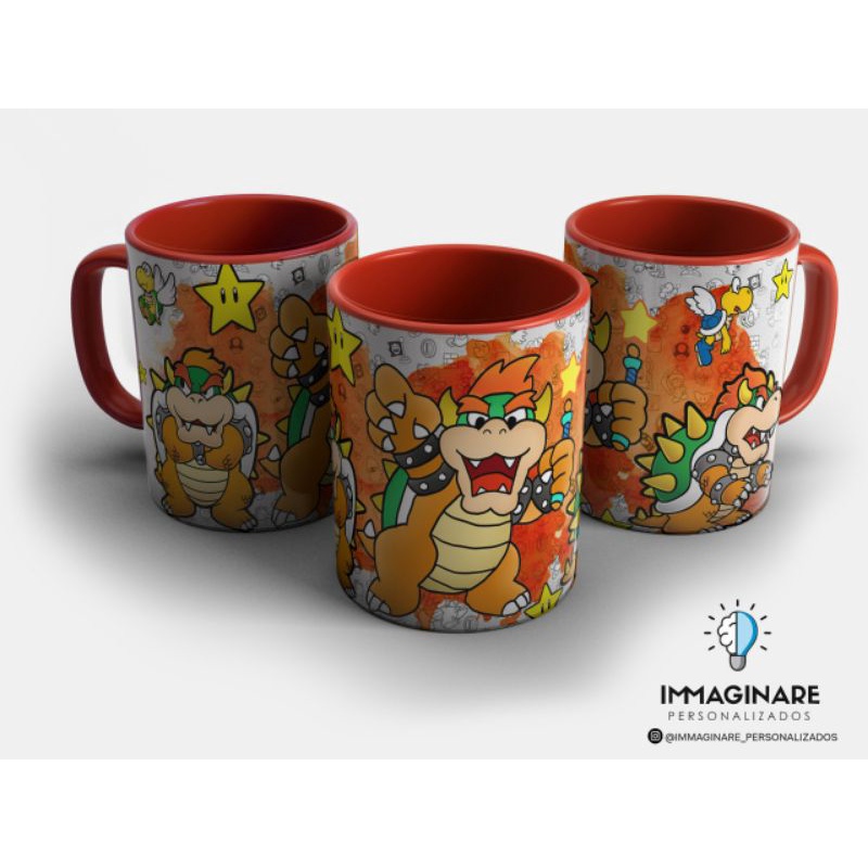 Caneca Bowser Koopa - Coleção Turma do Mario | Shopee Brasil