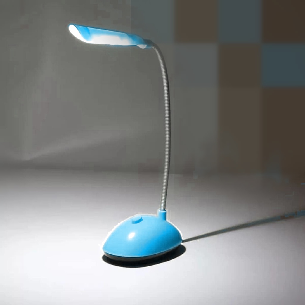 Mini Luminaria De Mesa Portatil 4 Leds Leitura Estudo AZUL | Shopee Brasil