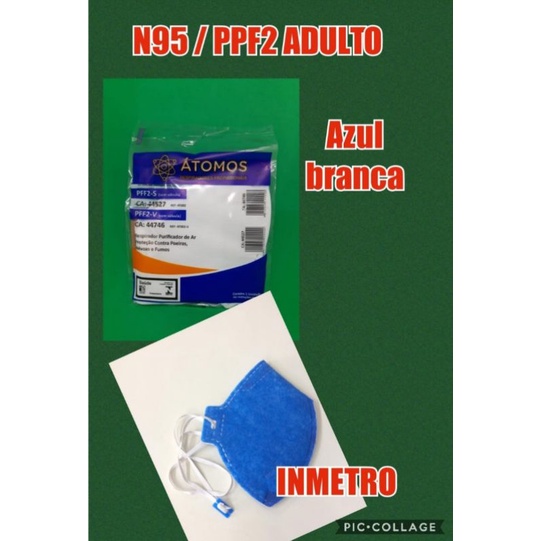 KIT 10 MáscaraS N95 PPF2 INMETRO sem válvula proteção respiratória ...