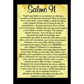 Placa Decorativa Salmo 91 Shopee Brasil