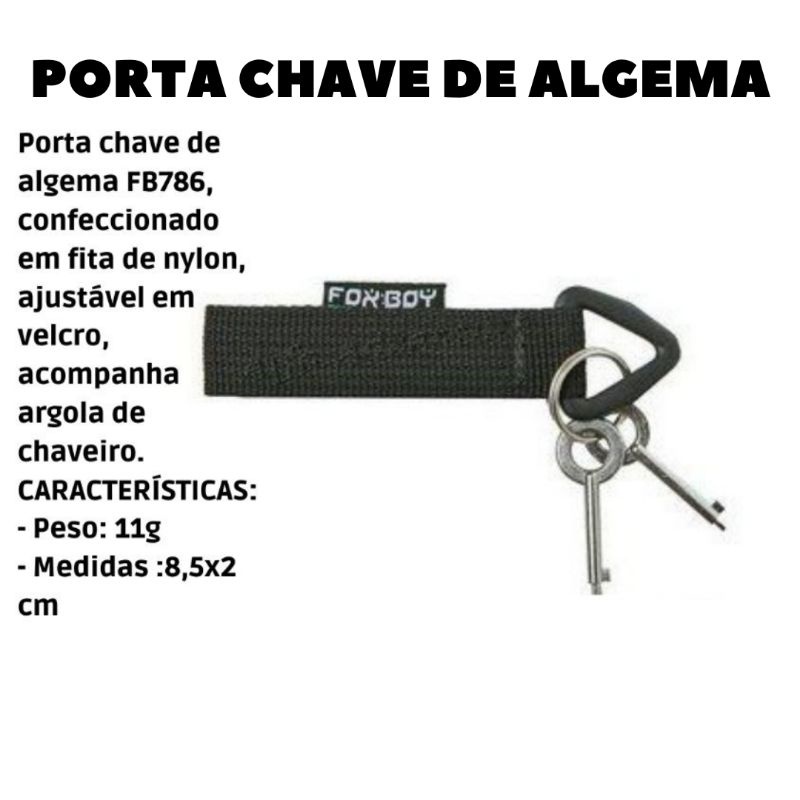 Porta Chave De Algema Preto Foy Boy | Shopee Brasil