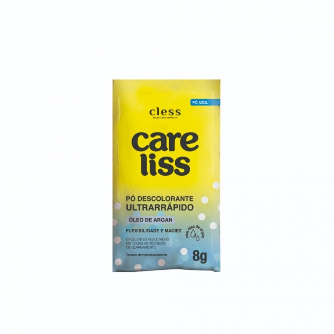 Pó Azul Descolorante Care Liss Cless 8g Dust Free Óleo de Argan ...