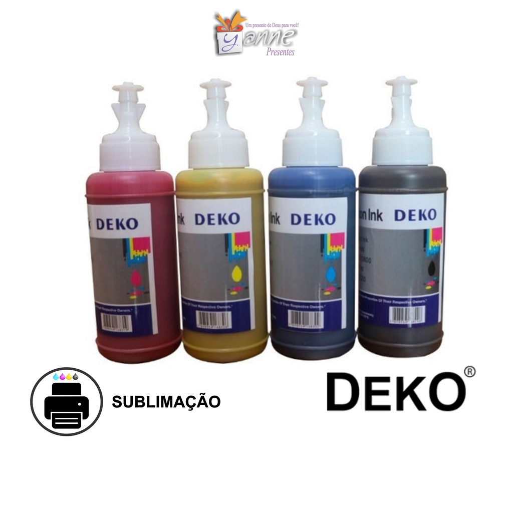 Tinta Sublimatica Deko Sublimation Ink para Sublimação - 100ml | Shopee ...