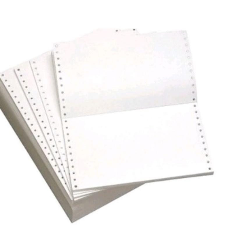 Papel Formulário contínuo 2 vias com carbono 240x140mm 6000 folhas, 3000 jogos | Shopee Brasil