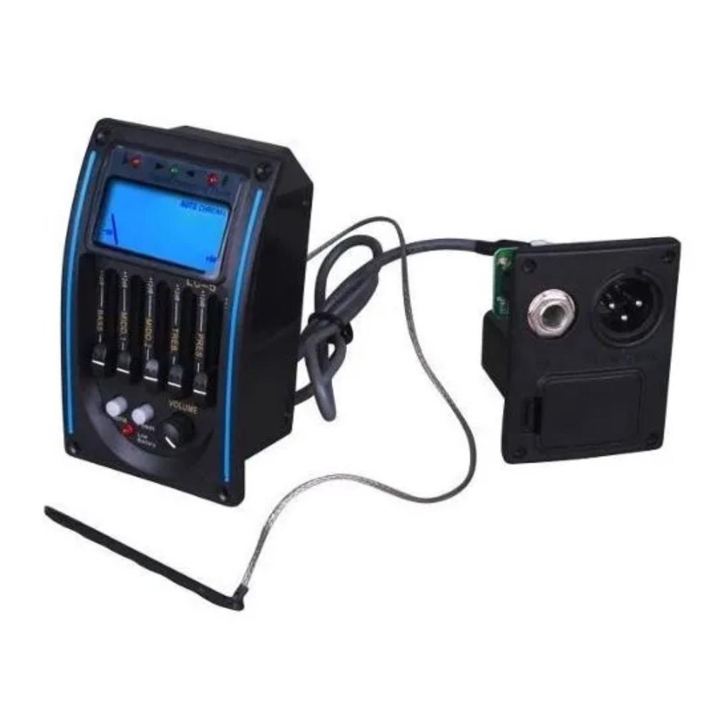 Captador Para Violão Com Afinador Austin/Giannini/Hofma Lc5 Equalizador ...