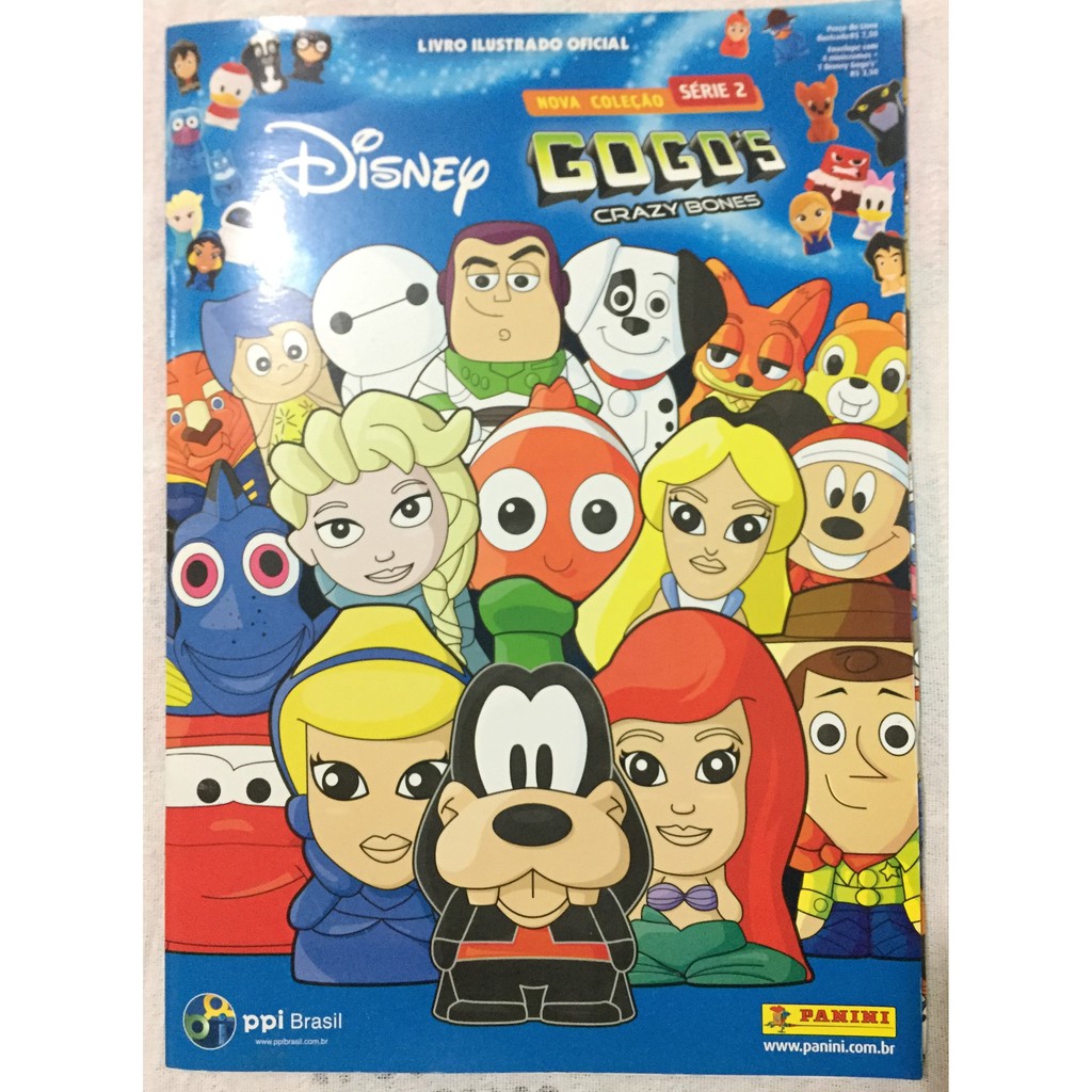 Album Livro Ilustrado Disney Gogos Crazy Bones Serie 2 Panini ...