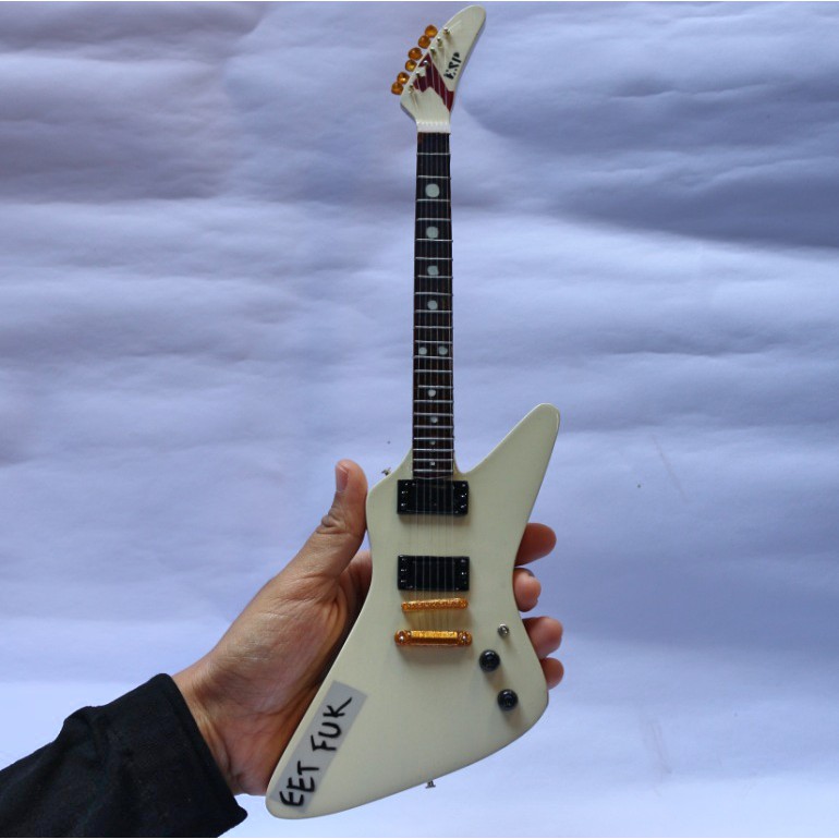 Esp MX 220'Eet Fuk James Hetfields Guitarra Em Miniatura | Shopee Brasil