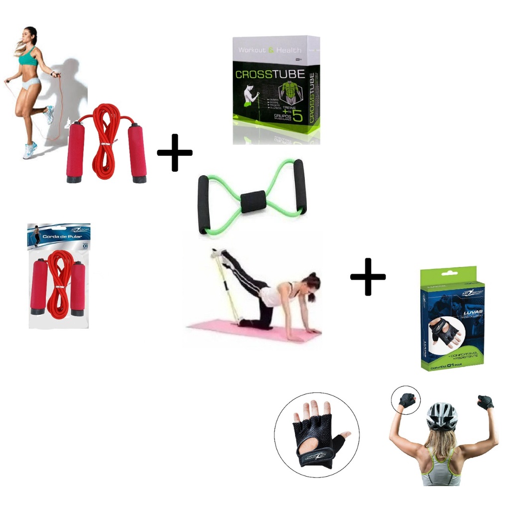 Kit Academia profissional Academia em casa | Shopee Brasil