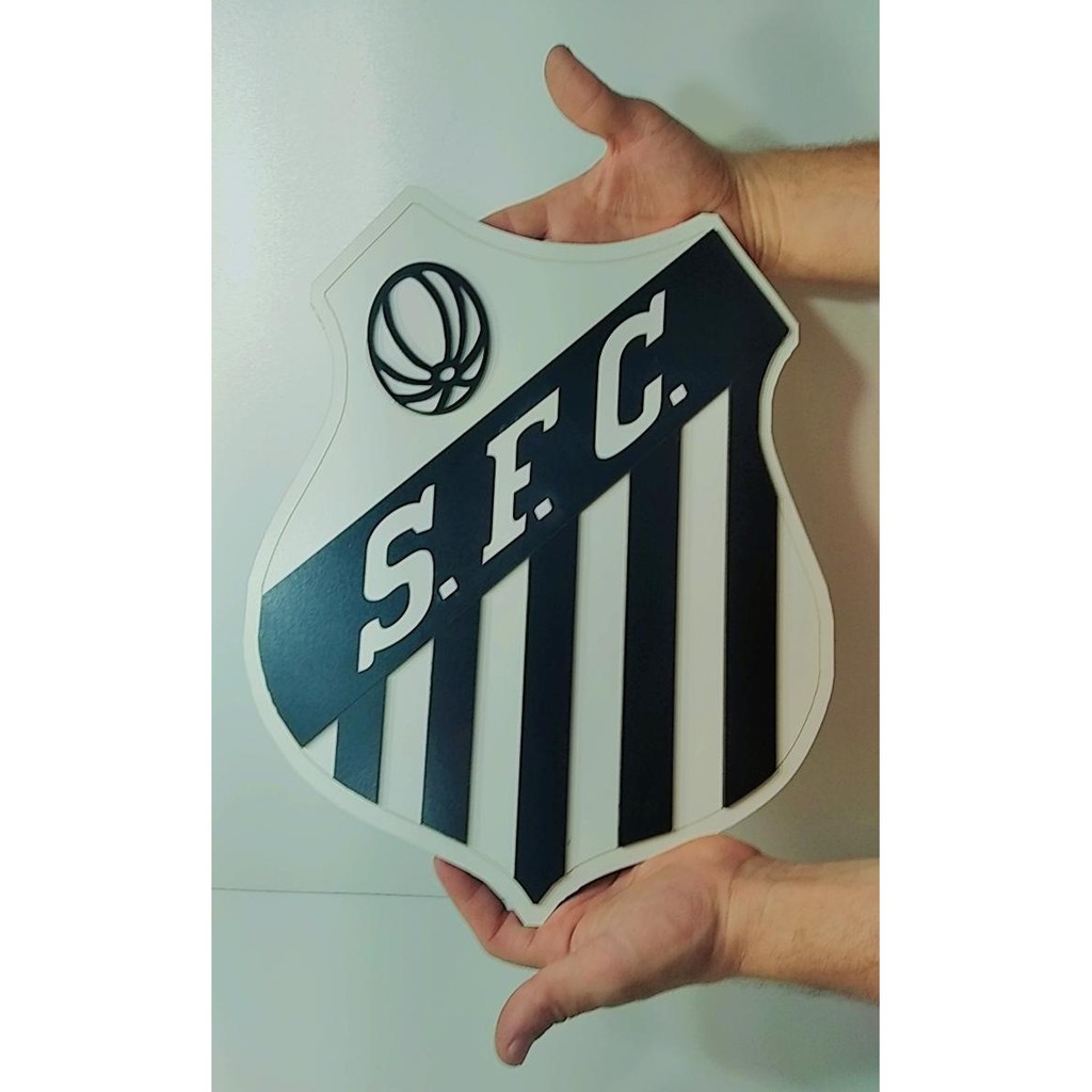 Placa Decorativa Santos Fc Mdf 2d Colorido Escudo Distintivo | Shopee Brasil
