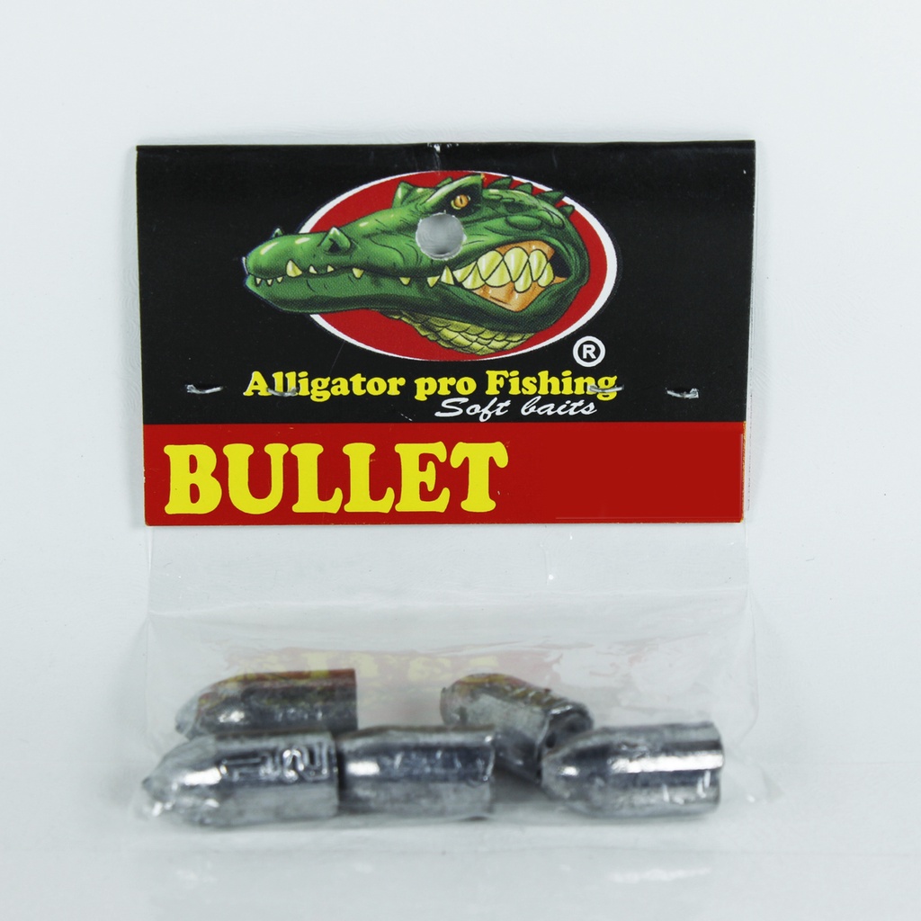 5 Und Chumbo Bullet - Alligator Pro Fishing | Shopee Brasil