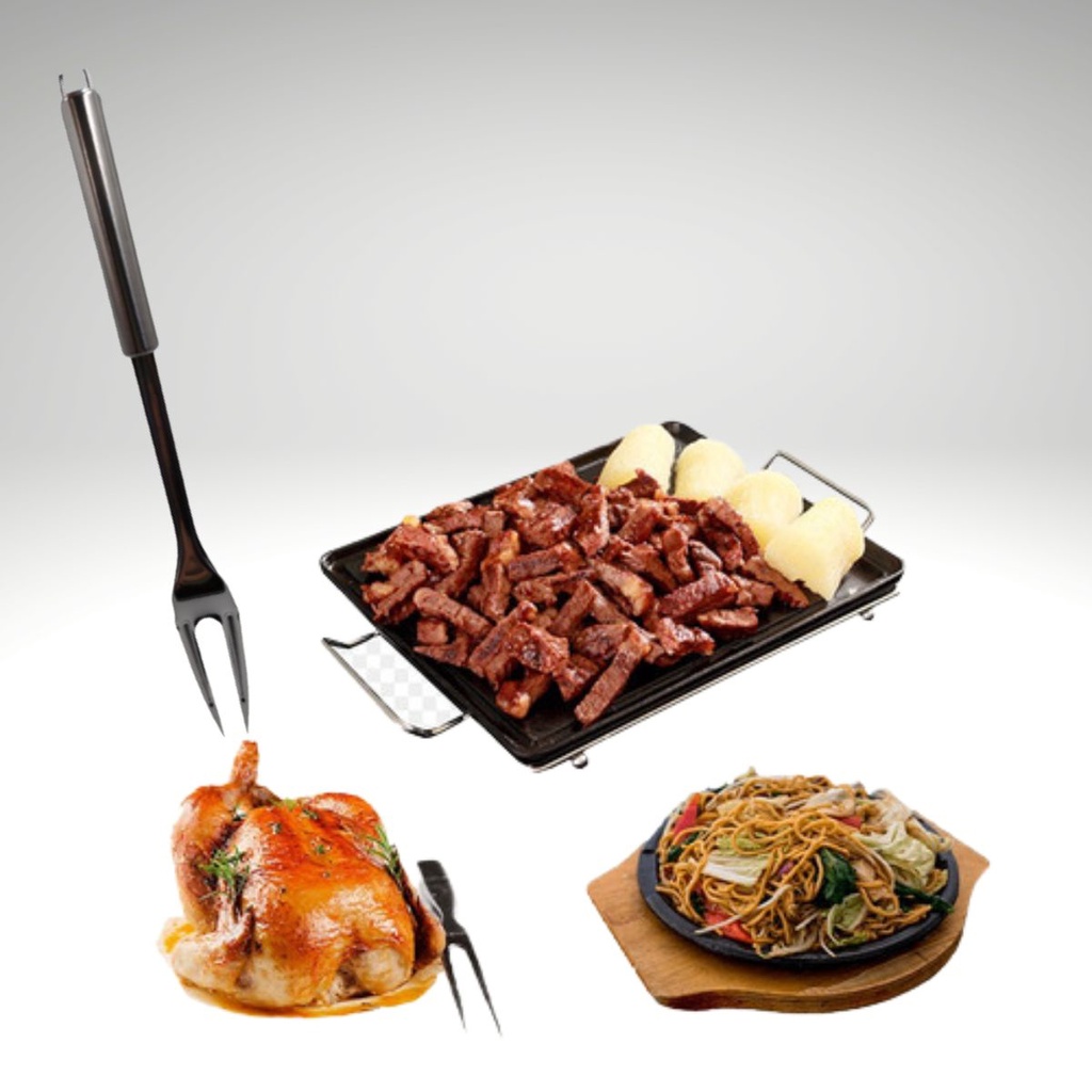 Garfo Grande Cabo Longo Para Churrasco Inox- PRONTA ENTREGA-TP | Shopee ...