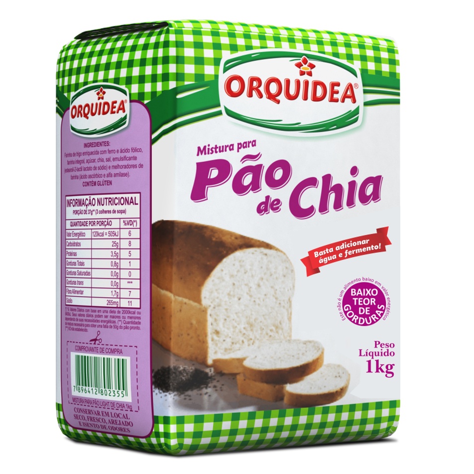 Mistura para Pão de Chia Orquídea 1kg | Shopee Brasil