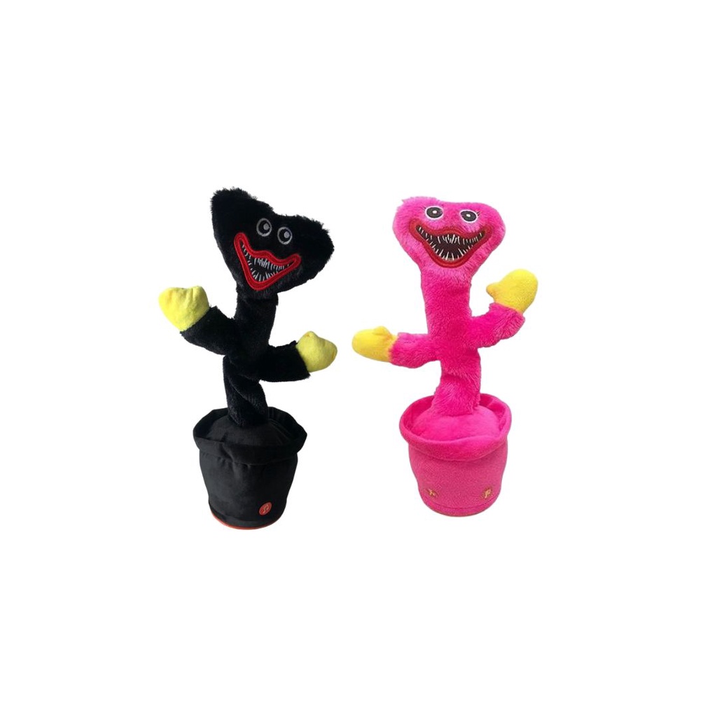 Kit 2 Bonecos Huggy Wuggy Dança Canta Repeta A Fala Novidade | Shopee ...