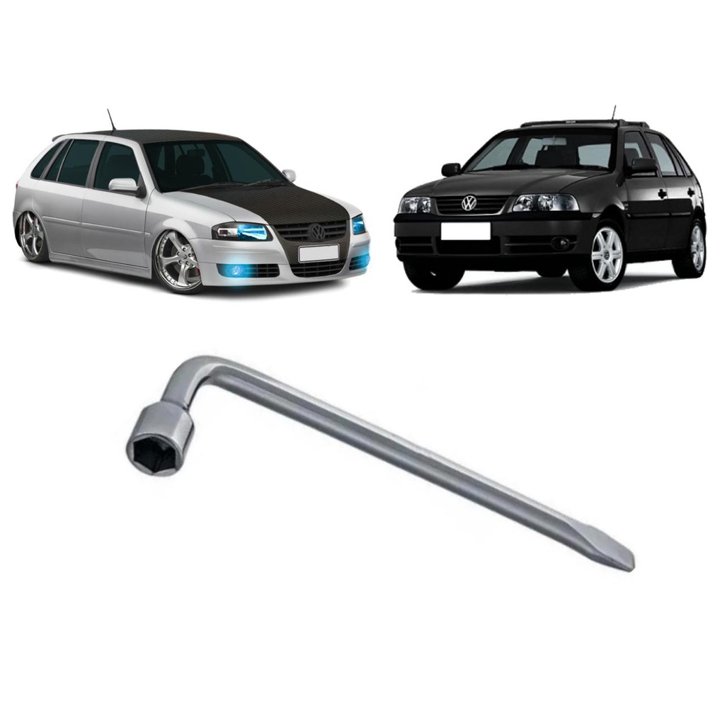 Chave de Roda Modelo L 17mm Com Espátula Para Gol G2 G3 G4 G5 G6 G7 ...