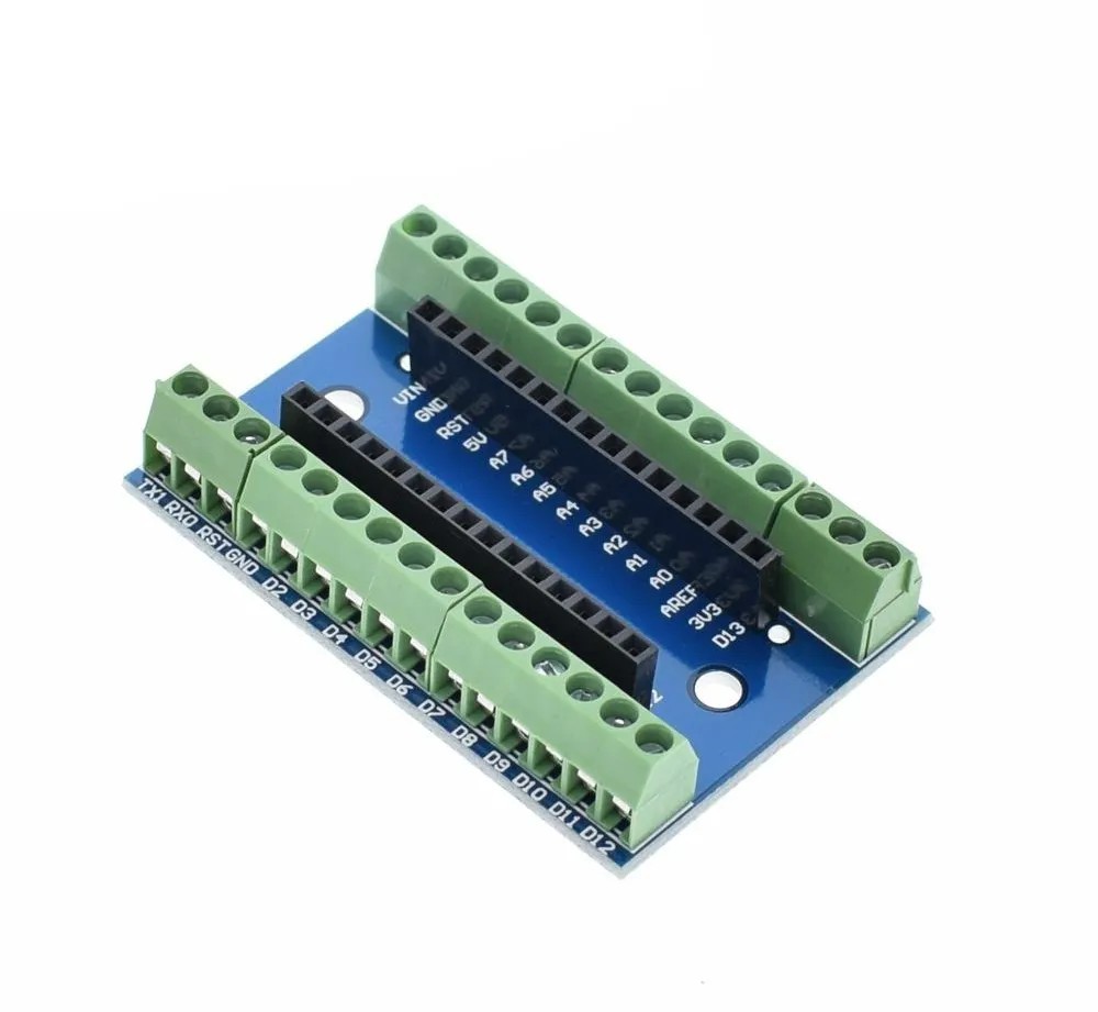 Placa Borne Terminal Adaptador Compativel Arduino Nano V3.0 | Shopee Brasil