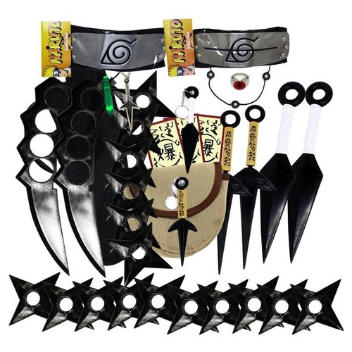 Kit Kunai Naruto Kunai Naruto Shuriken Bandana Itachi K540 | Shopee Brasil