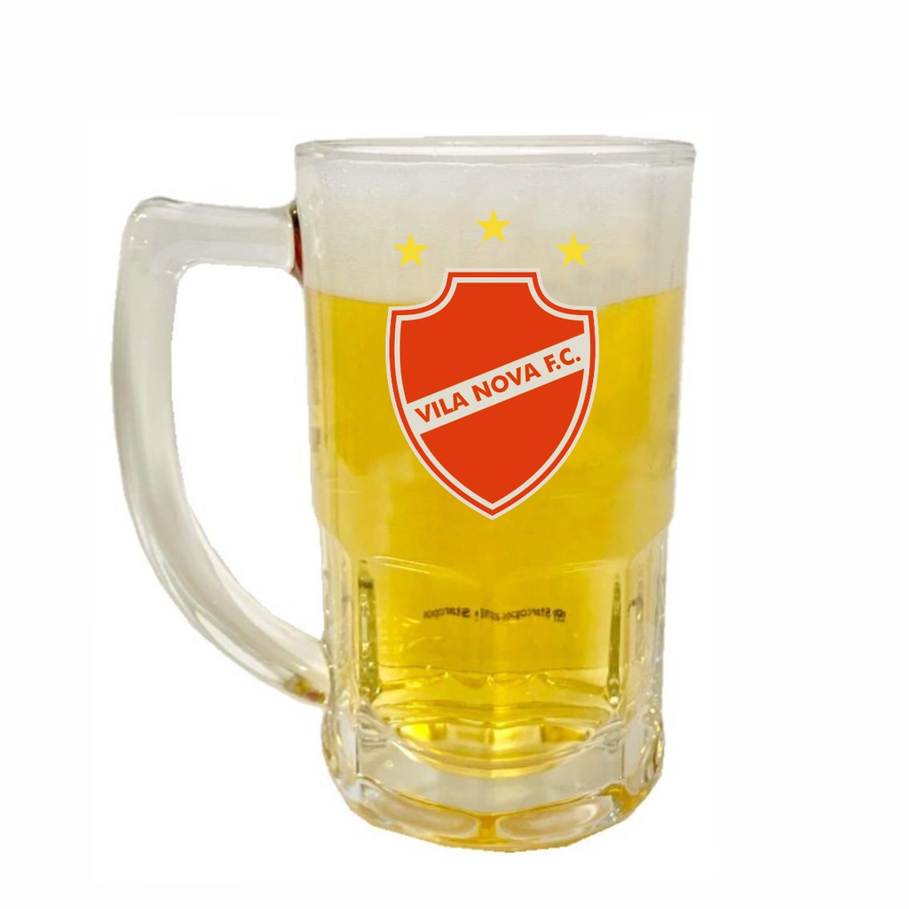 Caneca de Chopp de Vidro Vila Nova GO (340ml) | Shopee Brasil